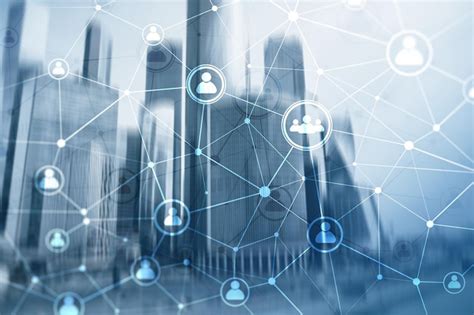 이중 노출 인적 네트워크 구조 Hr 인적 자원 관리 및 모집 개념 프리미엄 사진