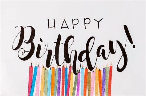 51 Hand Lettering Happy Birthday Calligraphy Fonts