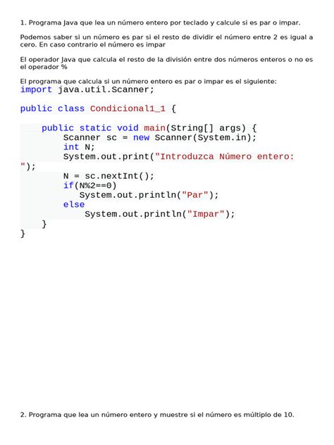 Java Ejercicios Pdf Java Lenguaje De Programación Ciencias De