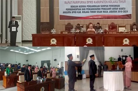 Ali Topan Gantikan Rika Safitri Sebagai Anggota Dprd Koltim Sisa Masa