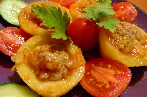 Фаршированная картошка рецепт автора Напоминалкин