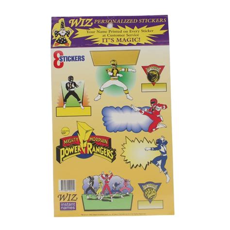 Power Rangers Stickers Stylish Pastimes