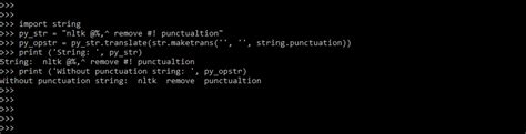 Efficient Python Techniques Removing Punctuation From A String