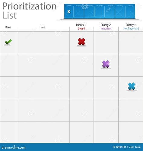 Prioritization List Chart Stock Vector Illustration Of Business 22981781 Prioritization List Chart Stock Vector Illustration Of Business 22981781