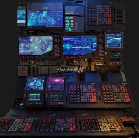 Blender科幻控制台模型生成插件 Spock Structured Scifi Packer 更新1 1 1版 Blender布的
