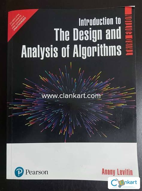 Buy Introduction To The Design And Analysis Of Algorithms Book In