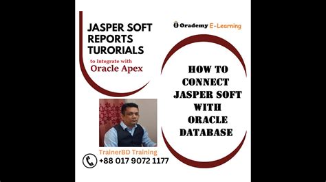 How To Connect Jasper Soft With Oracle Database Trainerbd Training Youtube
