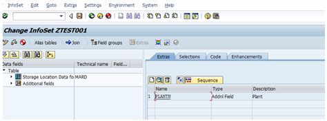 Using ABAP Coding In SAP Standard Query