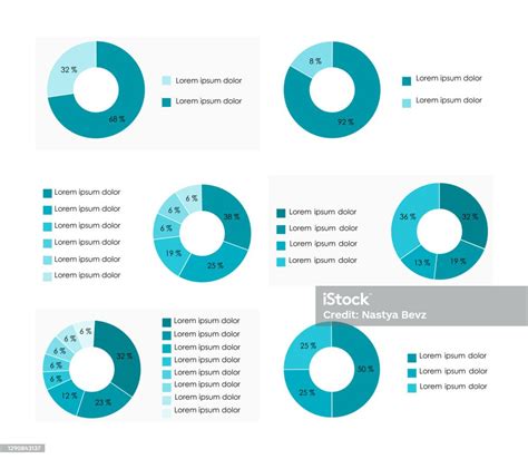 서클 인포그래픽 집합입니다 벡터 그림입니다 다이어그램 그래프 프레젠테이션 및 차트용 템플릿입니다 6가지 옵션 부품 단계 또는