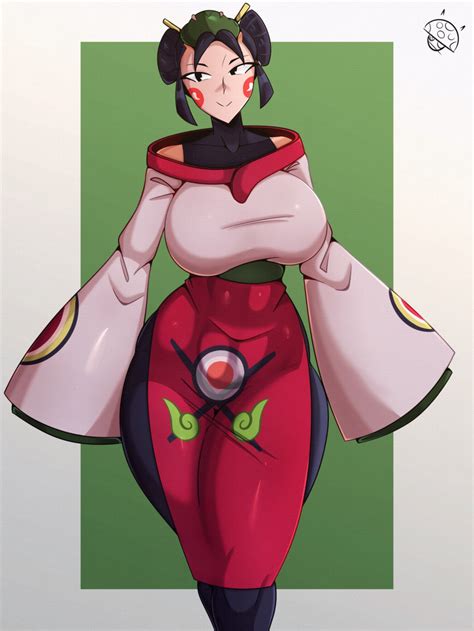Rule 34 Brawl Stars Clothed Clothed Female Clothing Dark Hair Geisha