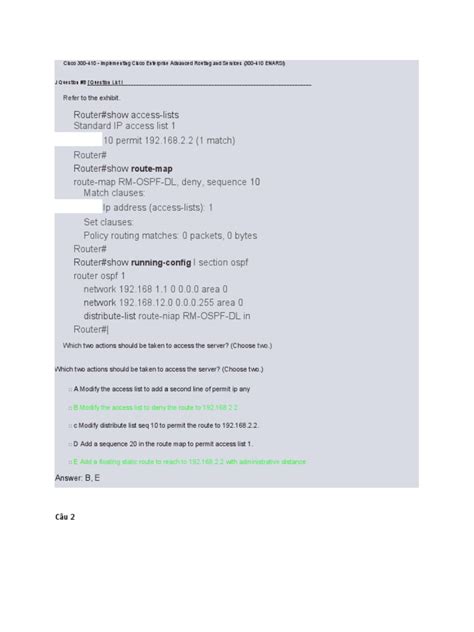 New Advanced Routing Pdf Ip Address Router Computing