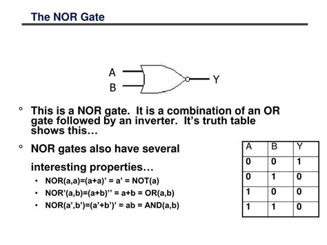 Ppt Cs 151 Digital Systems Design Lecture 7 More Logic Functions Nand Nor Xor Powerpoint