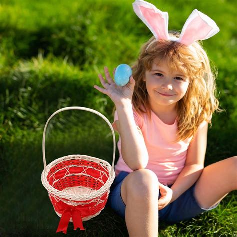 Fiudx Easter Decorations Indoor Easter Small Basket Easter Baskets For