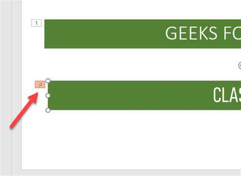 animating objects in ms powerpoint geeksforgeeks