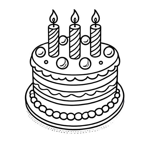 Kolorowanka Torty Urodzinowe Dla Dzieci Pobierz Wydrukuj Lub Pokoloruj Online Ju Teraz