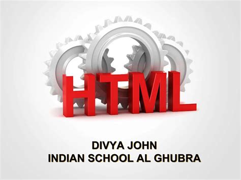 Hyper Text Markup Language Basic Lessons Ppt