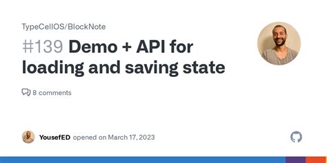 Demo API For Loading And Saving State Issue 139 TypeCellOS