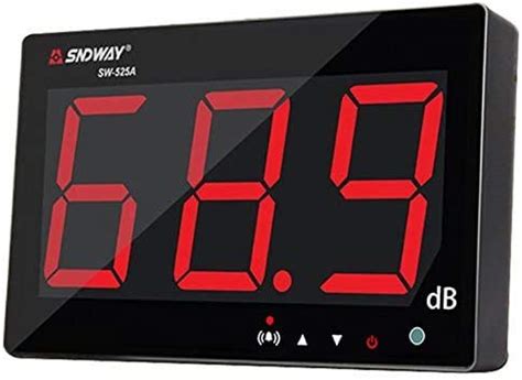 TestHelper SW A Sound Level Meter Tester Db Large Screen Red LCD Display Wall Hanging
