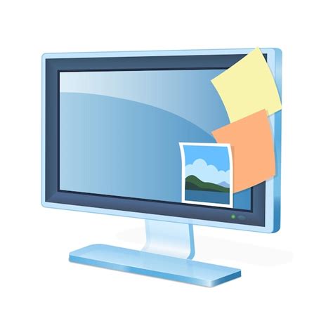 Premium Vector Monitor Or Display Icon For Personal Computer Or System Unit
