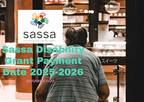 Sassa Disability Grant Payment Date 2025 2026 SASSA Grant 2025