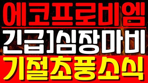 에코프로에코프로비엠🔥심장마비 기절초풍소식 Feat 2차전지 주주님들 난리났습니다 에코프로 에코프로비엠 박순혁 서정덕