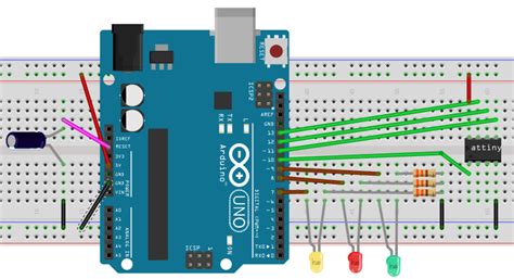 Programmateur D ATTiny 85 45 Shield Arduino UNO R3 Electro Train