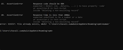 Facing Trouble In Running The Newman Html Reporter Installed Newman