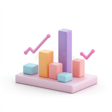 A Colorful 3d Bar Chart Representing Data Visualization And Analysis Stock Illustration