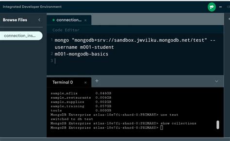 m001 chapter 1 lab connect to your altas cluster m001 mongodb