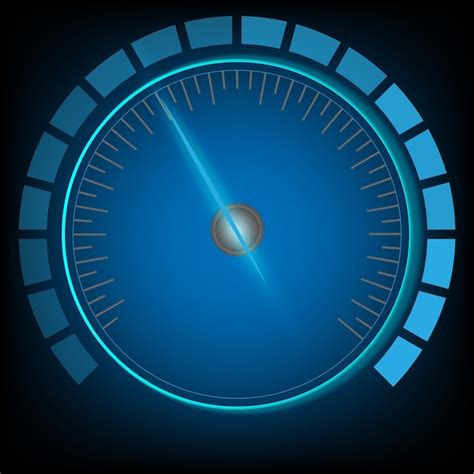 Premium Vector Gauge Or Meter Indicator Speedometer Circular Percentage With Futuristic
