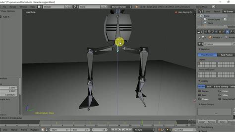 Blender Basics Tutorial 14 Walk Cycle Animation Youtube