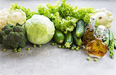 清新 蔬菜叶 农业 素食 蔬菜 多样 食品 橄榄油 西兰花 成分