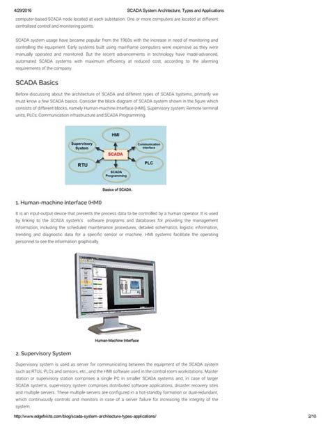 Scada System Architecture Types And Applications Pdf