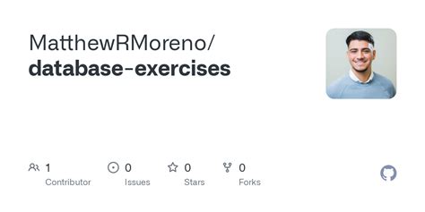 Github Matthewrmorenodatabase Exercises