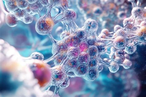 Exploring The Intricate Structure Of Molecules In A Vibrant Microscopic