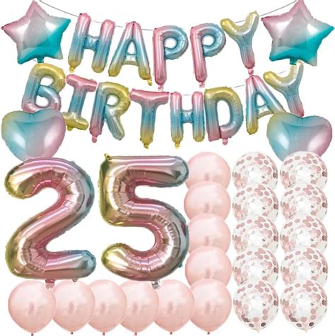 Zsnwgz Sweet 25th Birthday Decorations Party Supplies