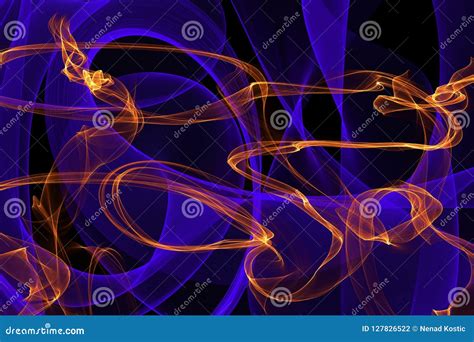 Glowing Waves For Creative Backgrounds Stock Illustration