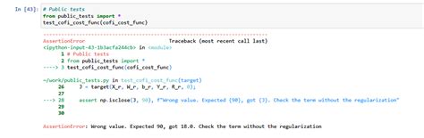 Course 3 Week 2 Practice Lab Assertion Error Unsupervised Learning Recommenders