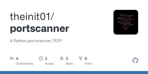 GitHub Theinit01 Portscanner A Python Port Scanner TCP