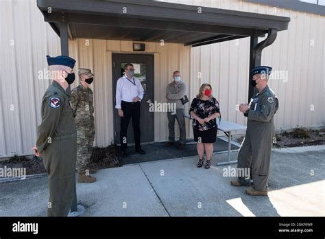 U S Air Force Lt Col John Christianson Commander Of 705th Training Squadron Left And Mr