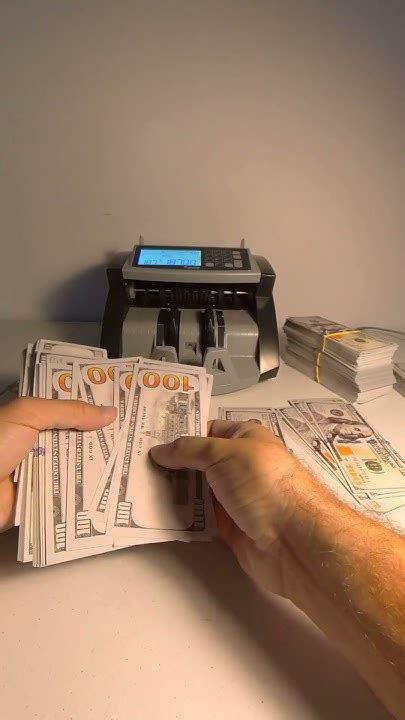 Cash 💵 Counting Stacks Of 💵 100 Bills With A Money Counter Satisfying Asmr 💰💸 Youtube