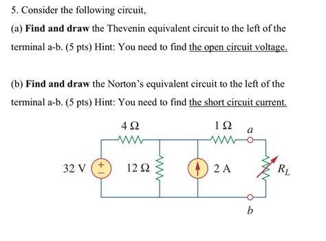 Solved Consider The Following Circuita ﻿find And Draw The