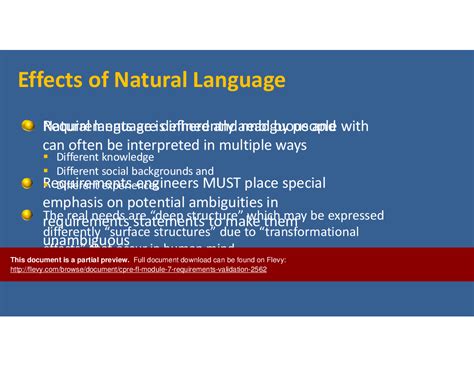 CPRE FL Module Requirements Validation PPT Slide Deck