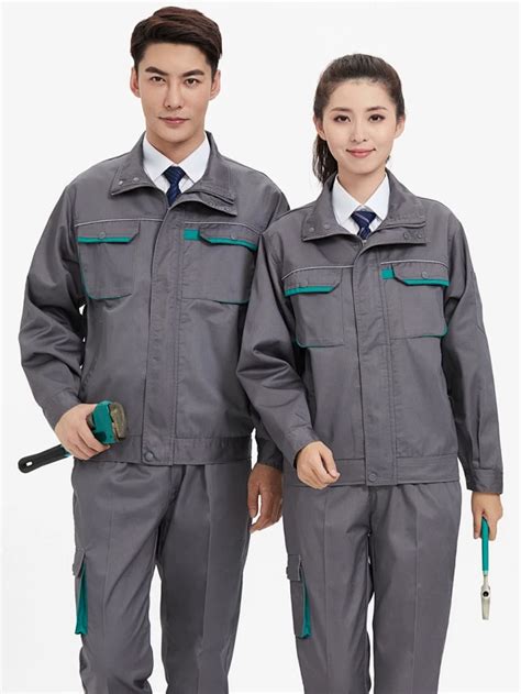 工作服套装男长袖工服定制电焊汽修劳保服工地工装防烫厂服定制 天猫 花瓣网