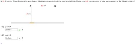 Solved A A Current Flows Through The Wire Shown What Is Chegg Com