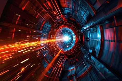 Premium Photo A Tunnel Emitting Bright Lights Beckons With Its