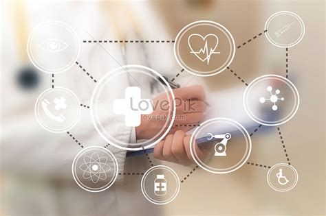 네트워크 의료 기술 배경 사진 및 창의적인 일러스트 무료 다운로드 Lovepik