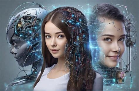 Premium Photo Technology Girl Is A Female Body Robot Generated Ai