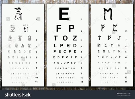 Chart Test Visual Acuity Symbols Stock Photo Shutterstock