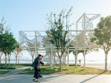 Futuristic Modular Installation Redefines Public Spaces And Fosters Community In Shanghai